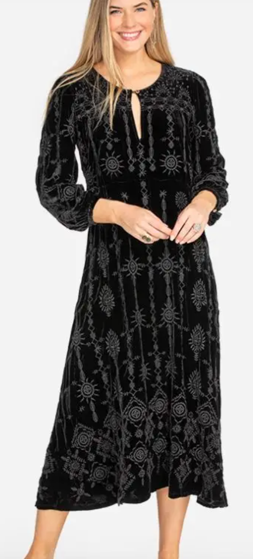 Johnny Was | Althea Velvet Maxi Dress | Aspen Boutique & The Vault ...